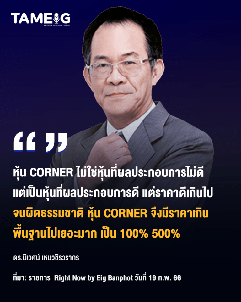 หุ้น Corner ไม่ใช่หุ้นที่ผลประกอบการไม่ดี แต่เป็นหุ้นที่ผลประกอบการดี - tam-eig.com